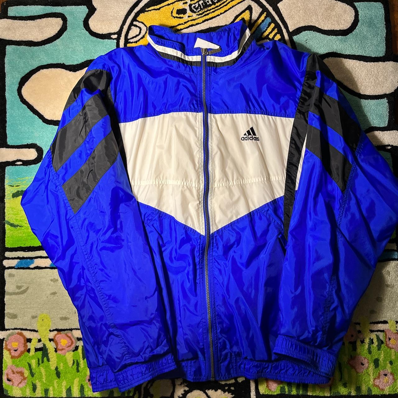 adidas wind breaker size Large $10 - Depop