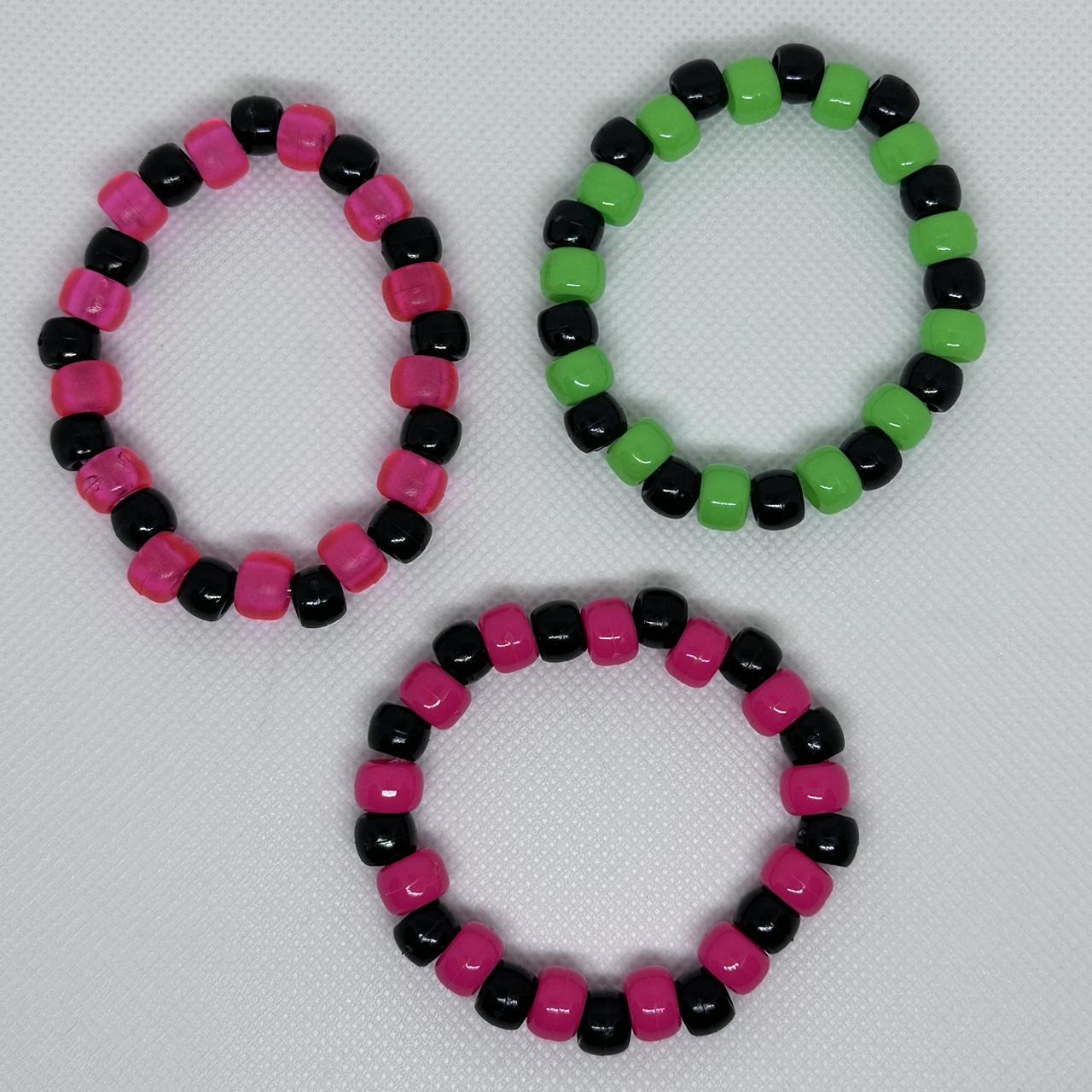 Scenemo Kandi Bracelet Set 💚 they are made with... - Depop