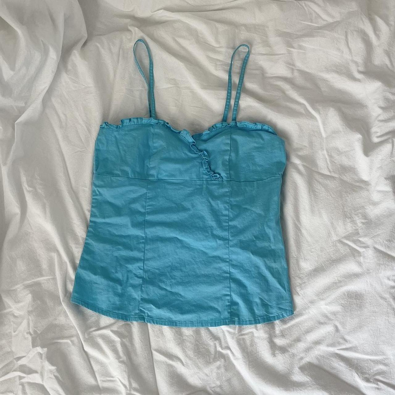 ADORABLE Anchor Blue vintage tank top !! ★ so cute... - Depop