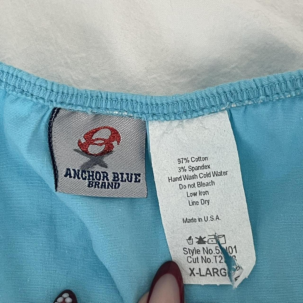 ADORABLE Anchor Blue vintage tank top !! ★ so cute... - Depop