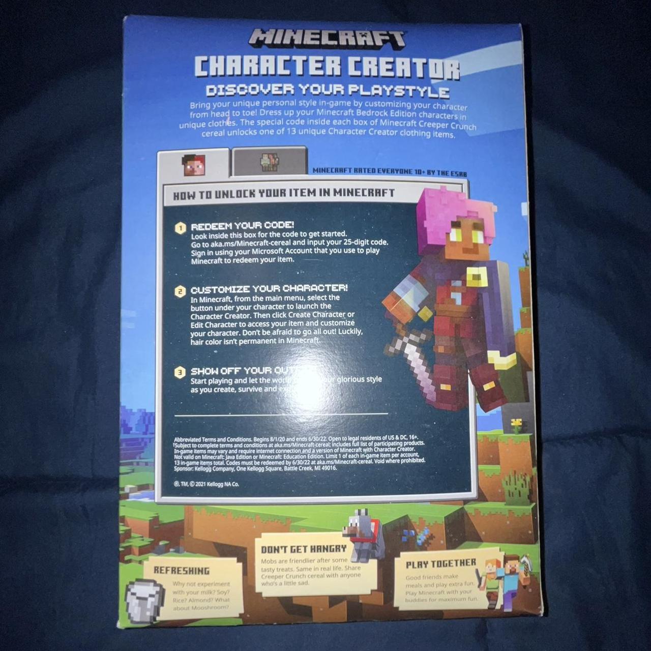 *LIMITED EDITION** minecraft x kellogg’s creeper... - Depop