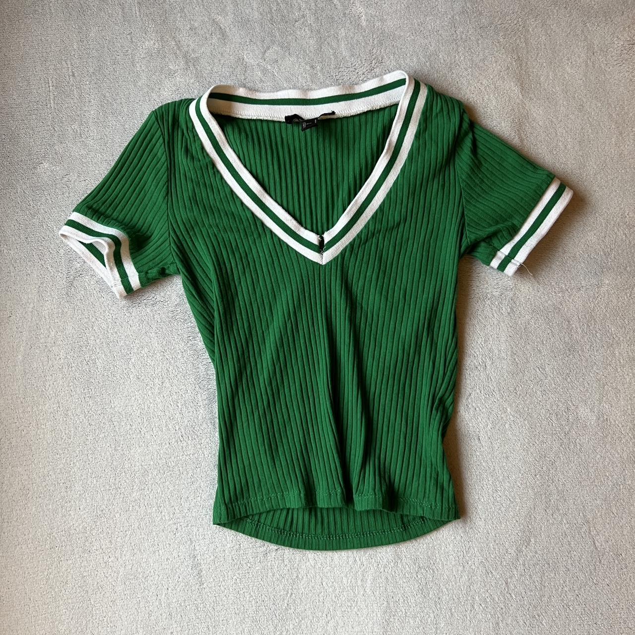 Forest Green Low Cut Crop Top π² Size S Policies Depop