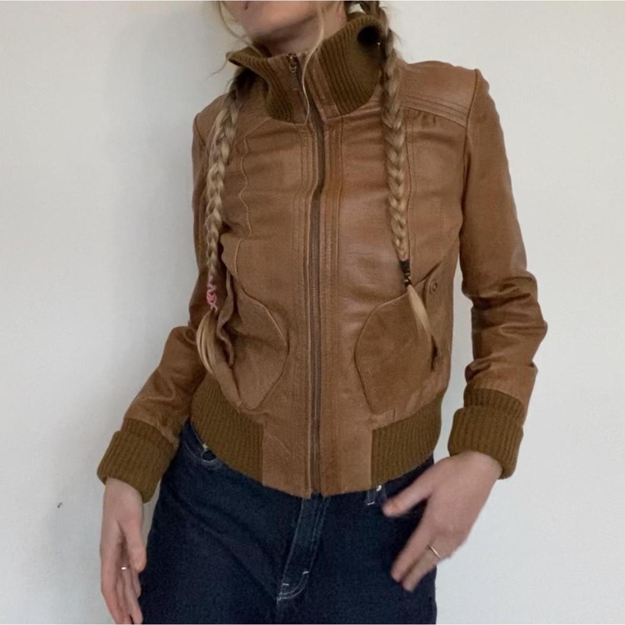 Women's Tan and Brown Jacket | Depop