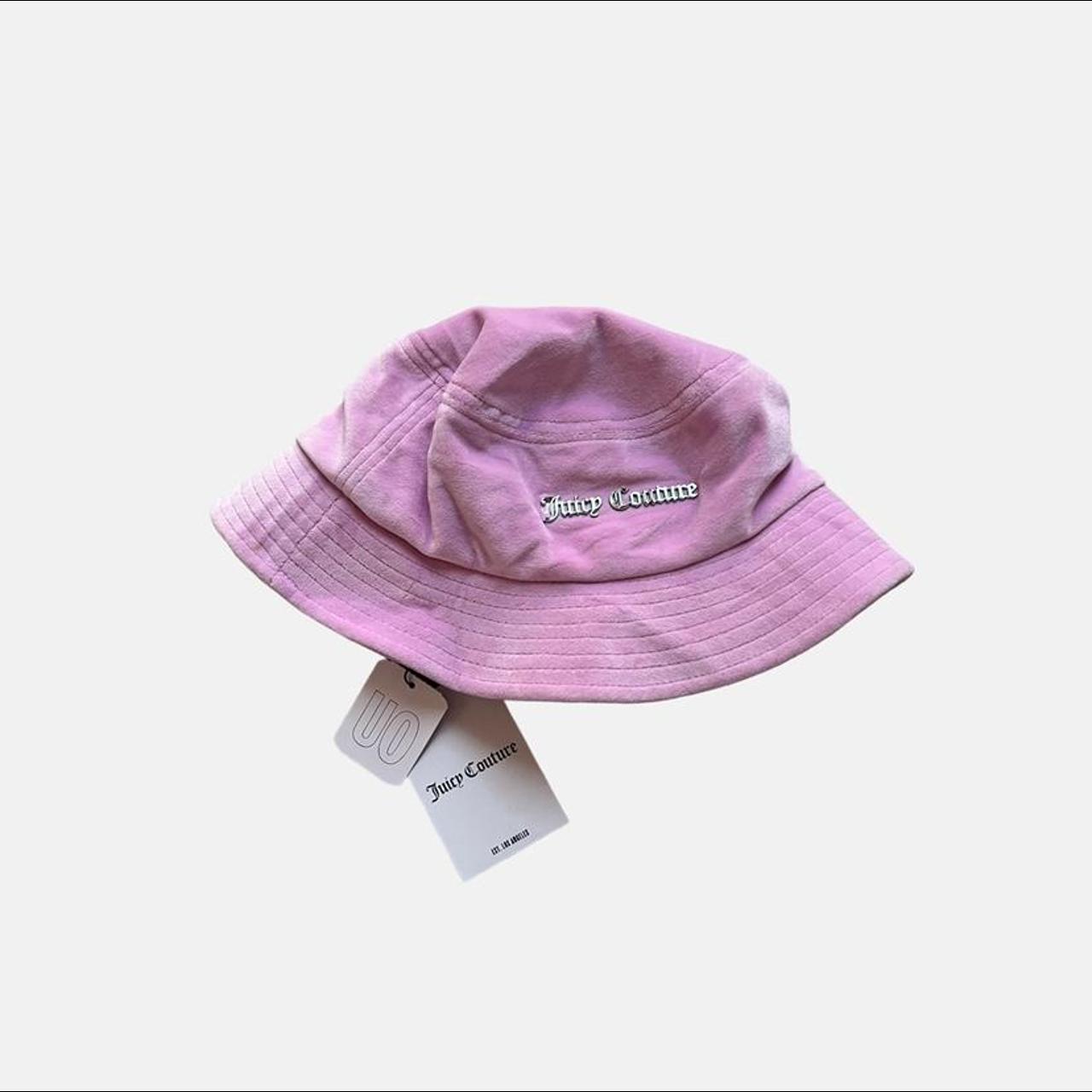 Juicy couture pink velvet velour style y2k bucket... - Depop