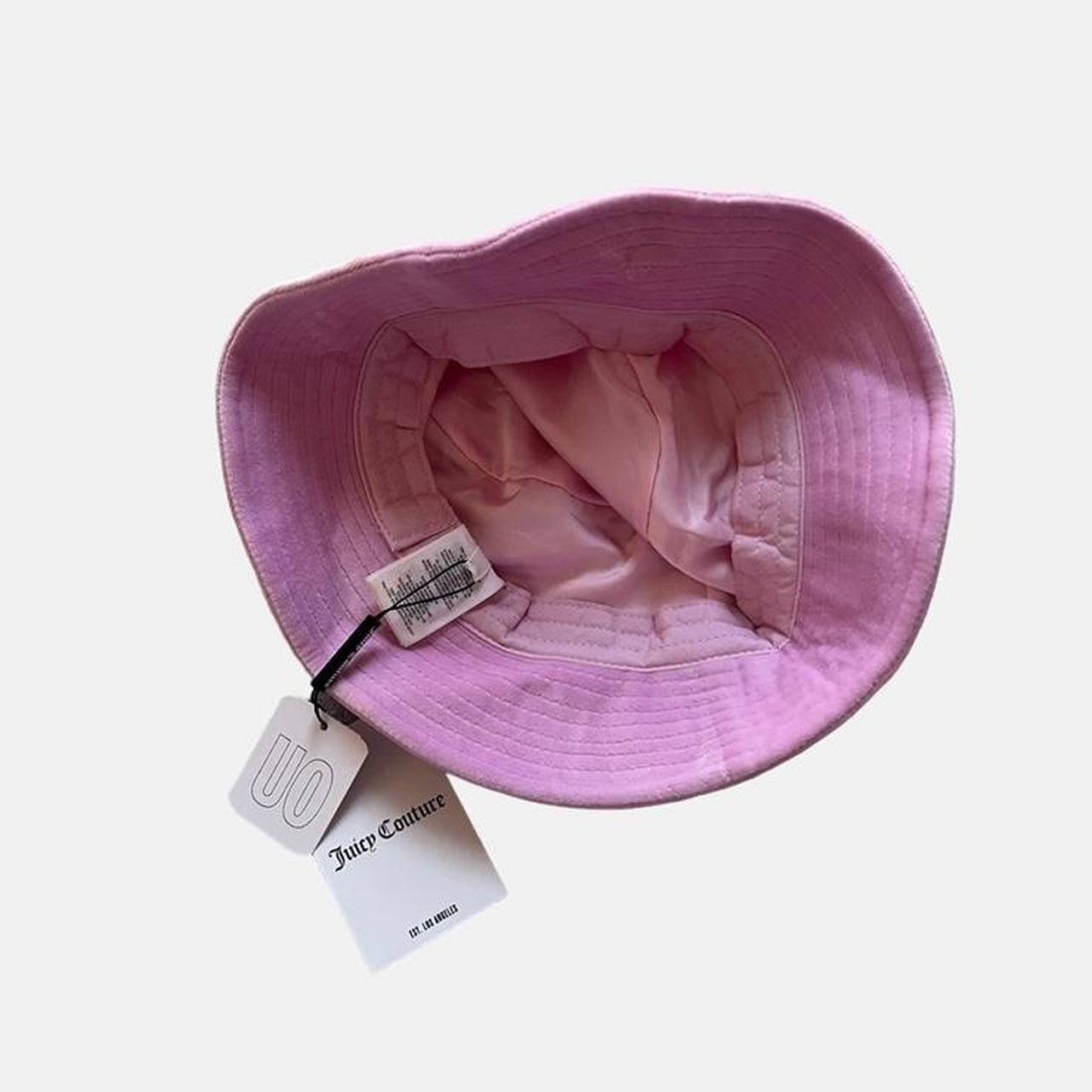 Juicy couture pink velvet velour style y2k bucket... - Depop