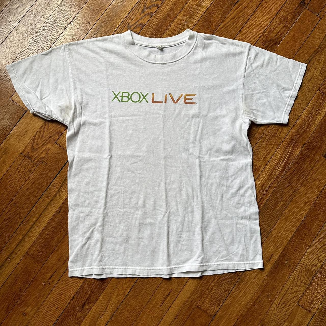 Vintage Y2K Xbox Live Microsoft T-Shirt Adult size... - Depop