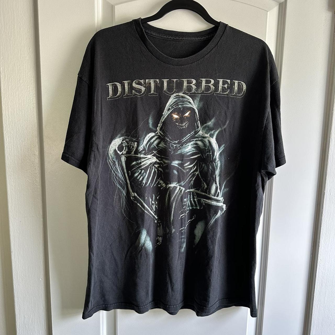 Vintage Y2K Disturbed Band T-Shirt Adult size large... - Depop