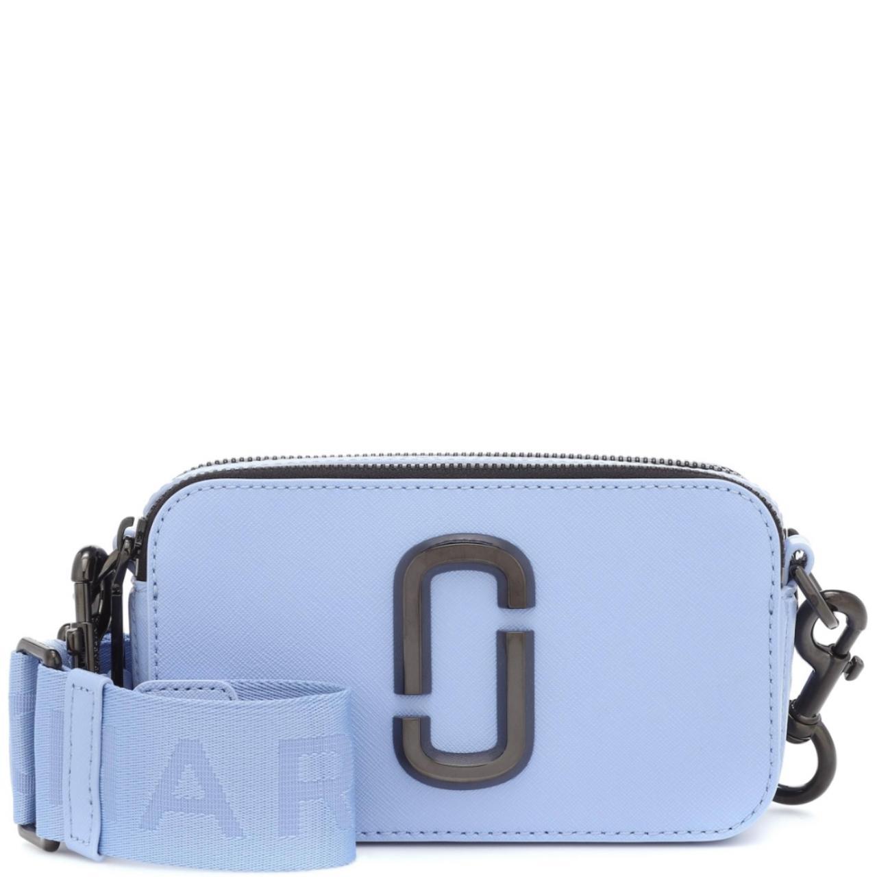 Marc Jacobs Women's Blue The Leather Snapshot Camera... | Depop