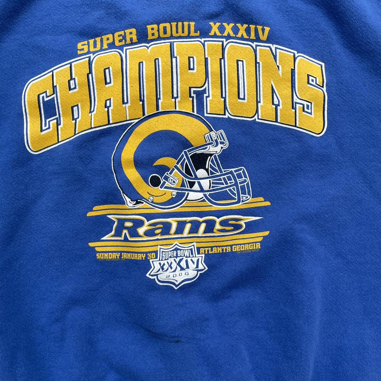 NFL Men's Blue and Yellow Sweatshirt | Depop