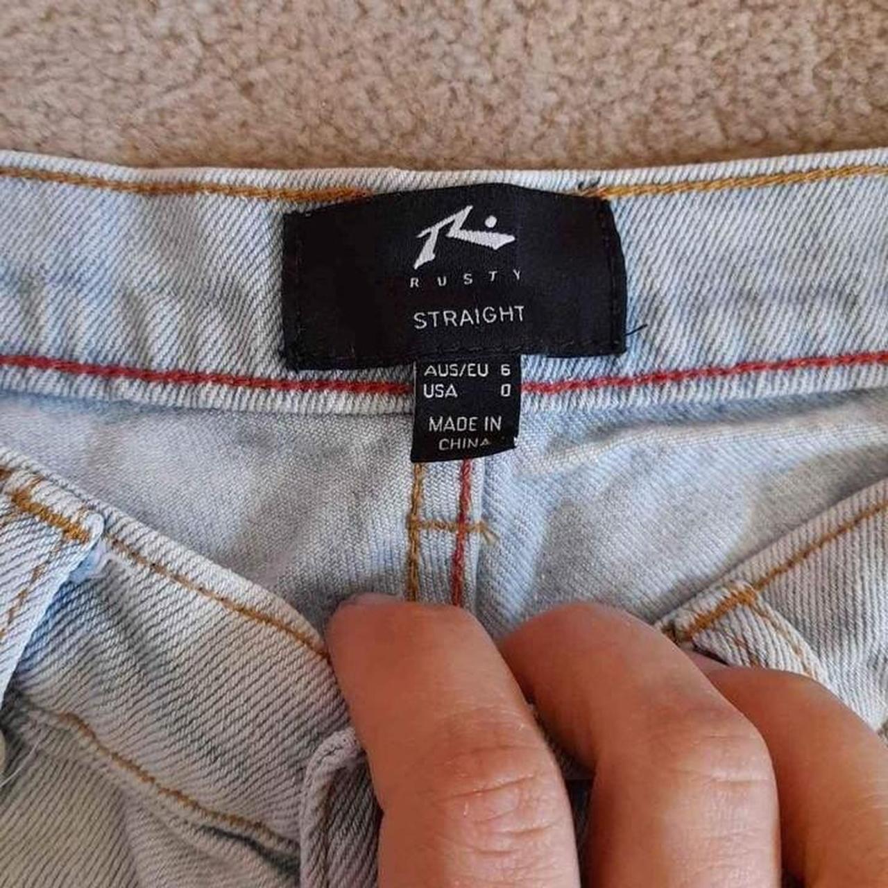 Rusty Women's Blue Jeans | Depop