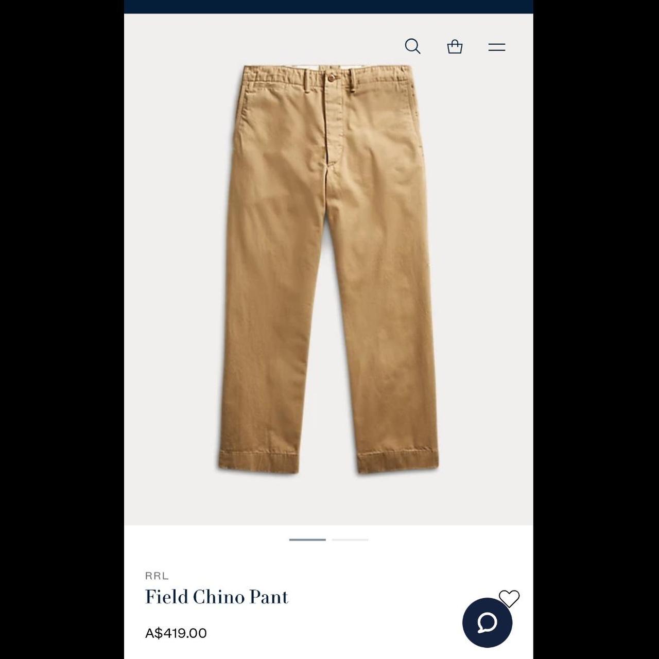 RRL Field Chino Pant Retails for $420 now, not... - Depop
