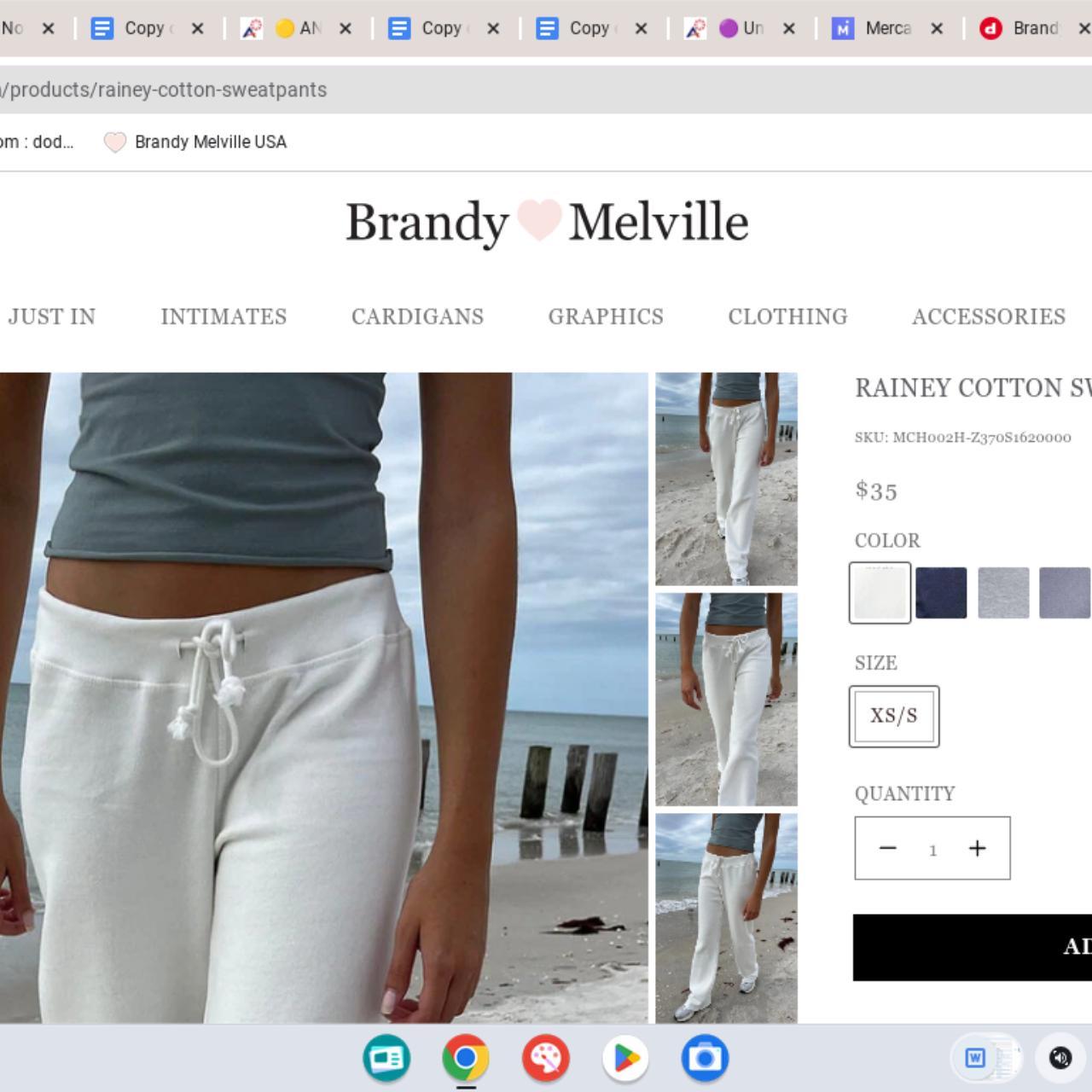 Brandy Melville. Rainey Lowrise thick and cozy... - Depop
