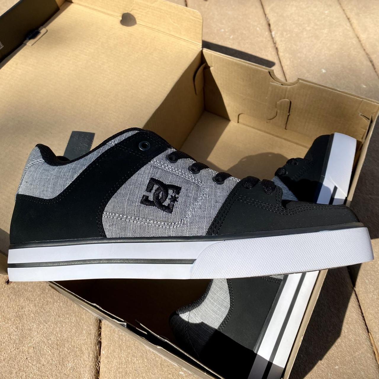 DC Shoes Men's Grey and Black Trainers | Depop