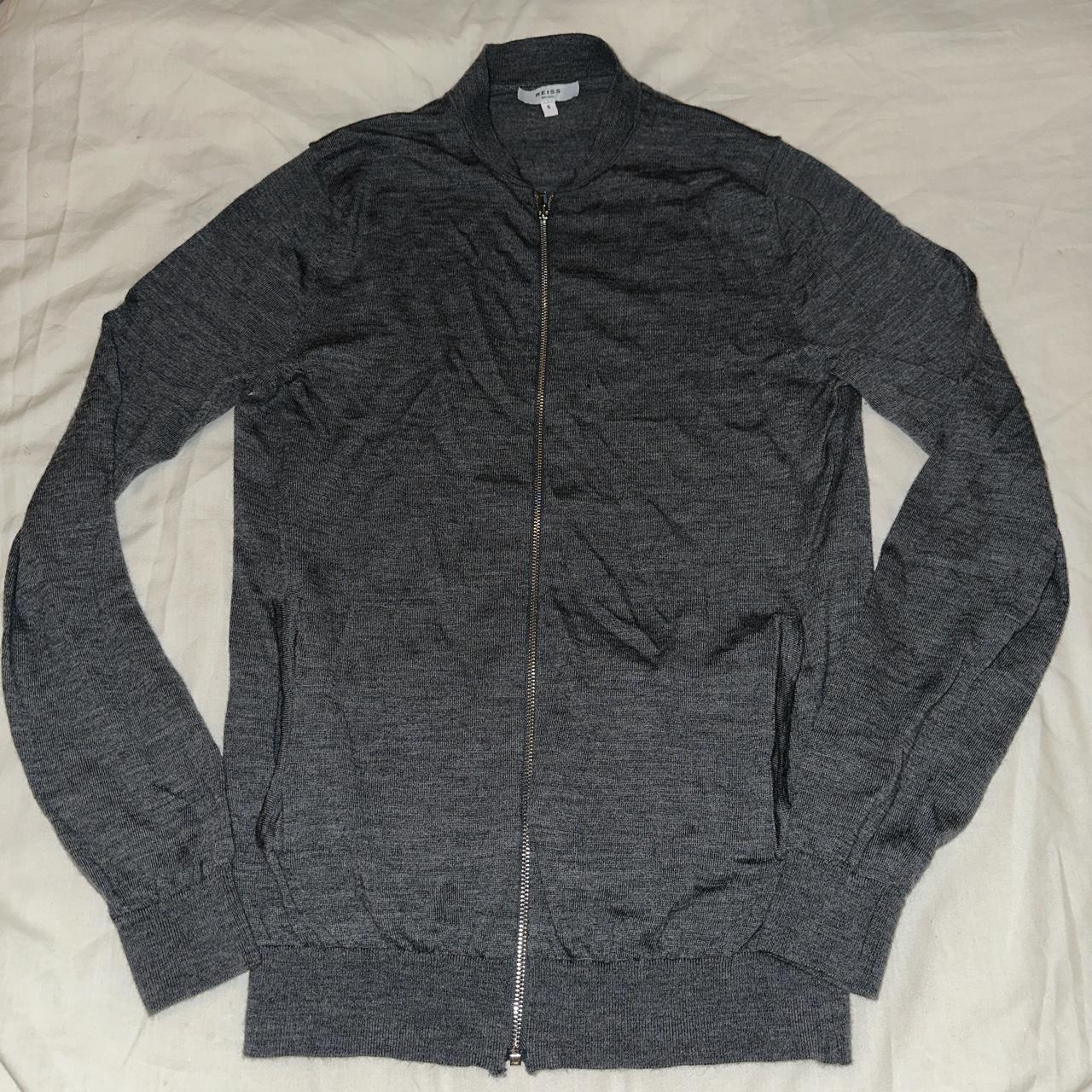 Men’s grey Reiss cardigan UK size S Amazing... - Depop