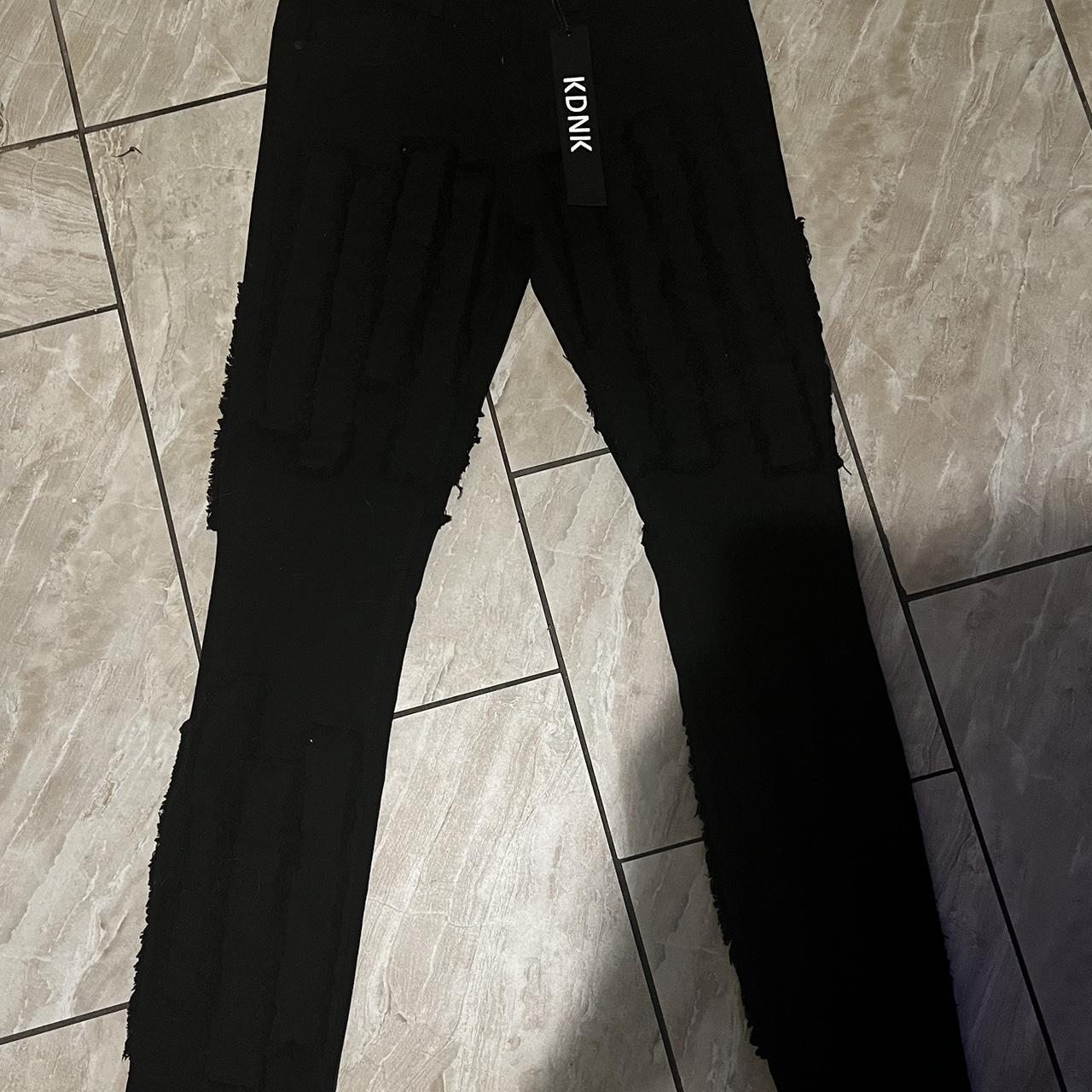KDNK PANTS- Stacked Barcha - Depop