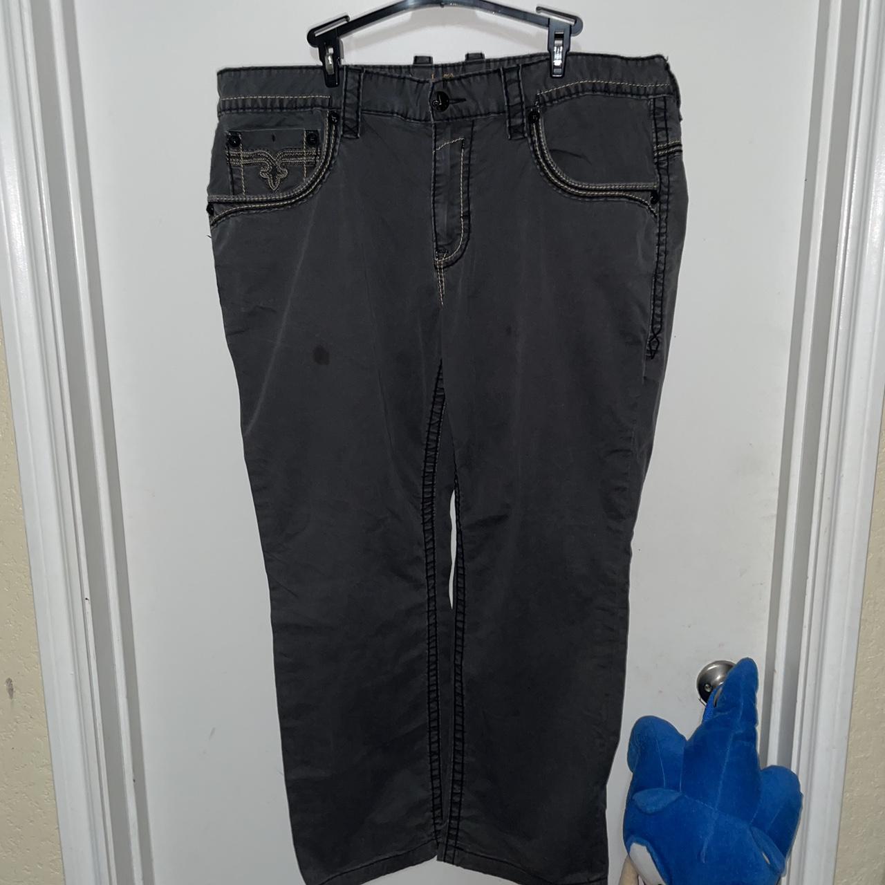 Vintage super cool rock revival jeans with a really... - Depop