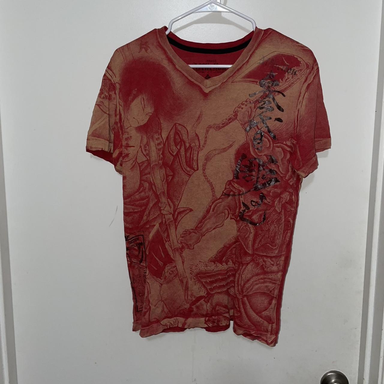 Vintage super rare affliction shirt with a really... - Depop