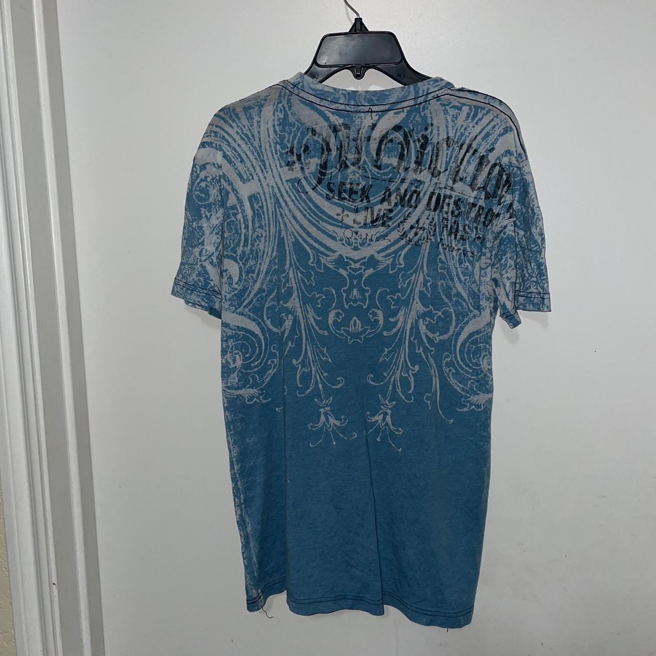 Vintage super rare affliction shirt with a really... - Depop