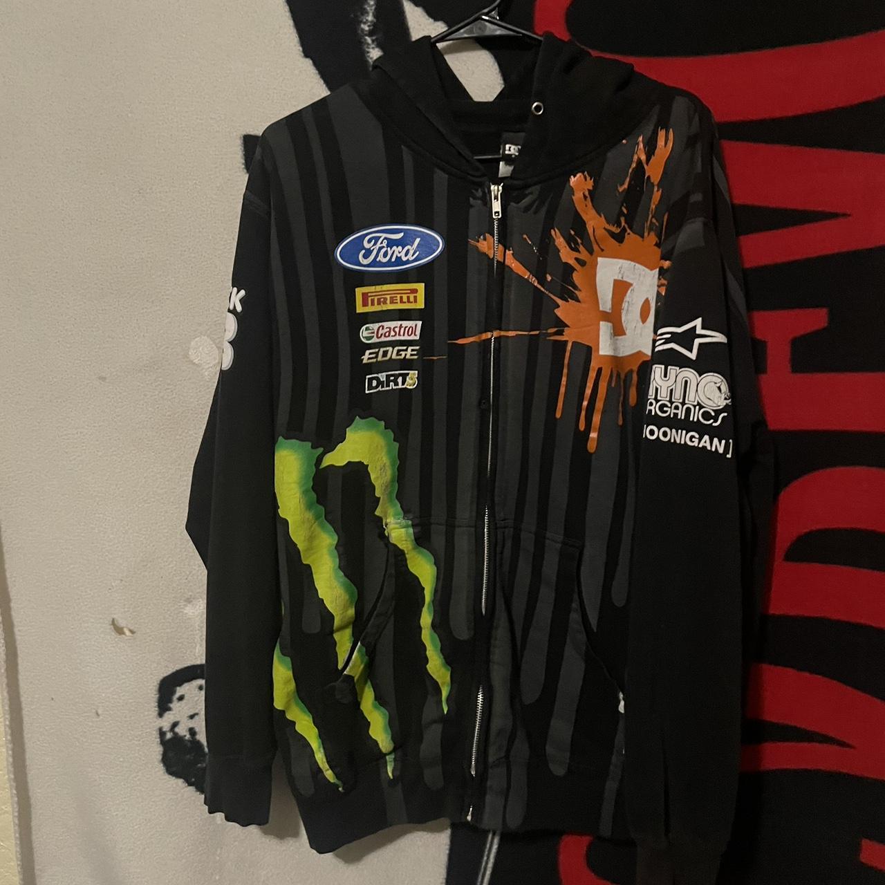 Y2k Vintage super rare DC monster zip up jacket with... - Depop