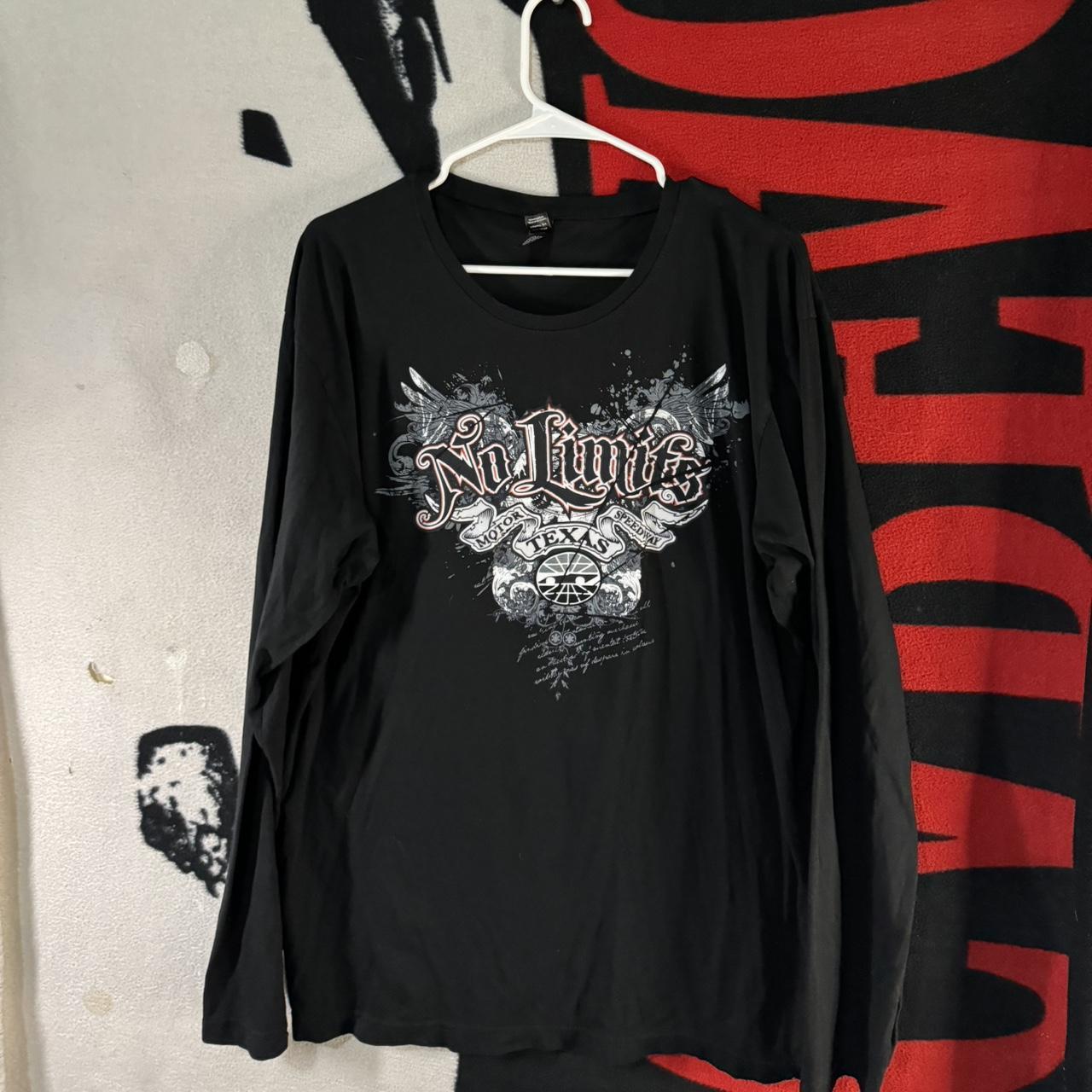 Y2k Vintage long sleeve shirt with a really cool... - Depop