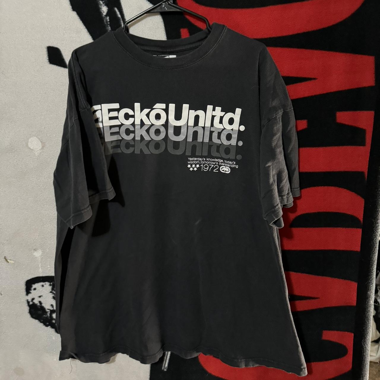 ecko unltd shirt with a really cool design like... - Depop