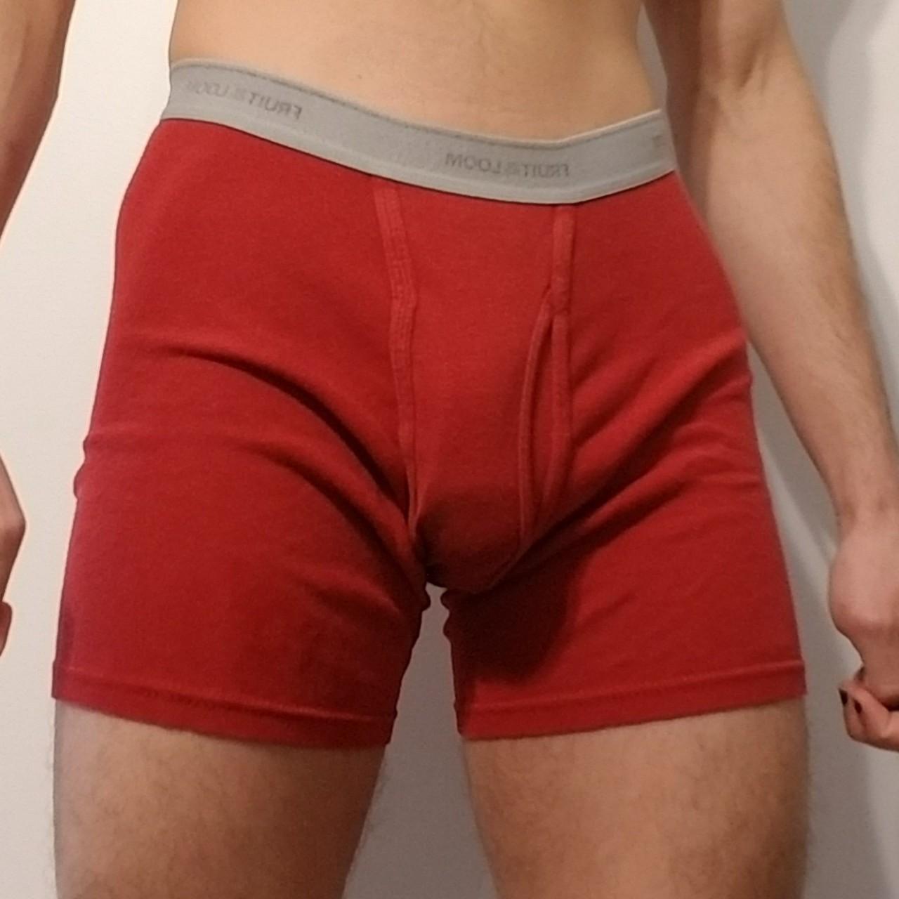 Mens Red Boxers And Briefs Depop