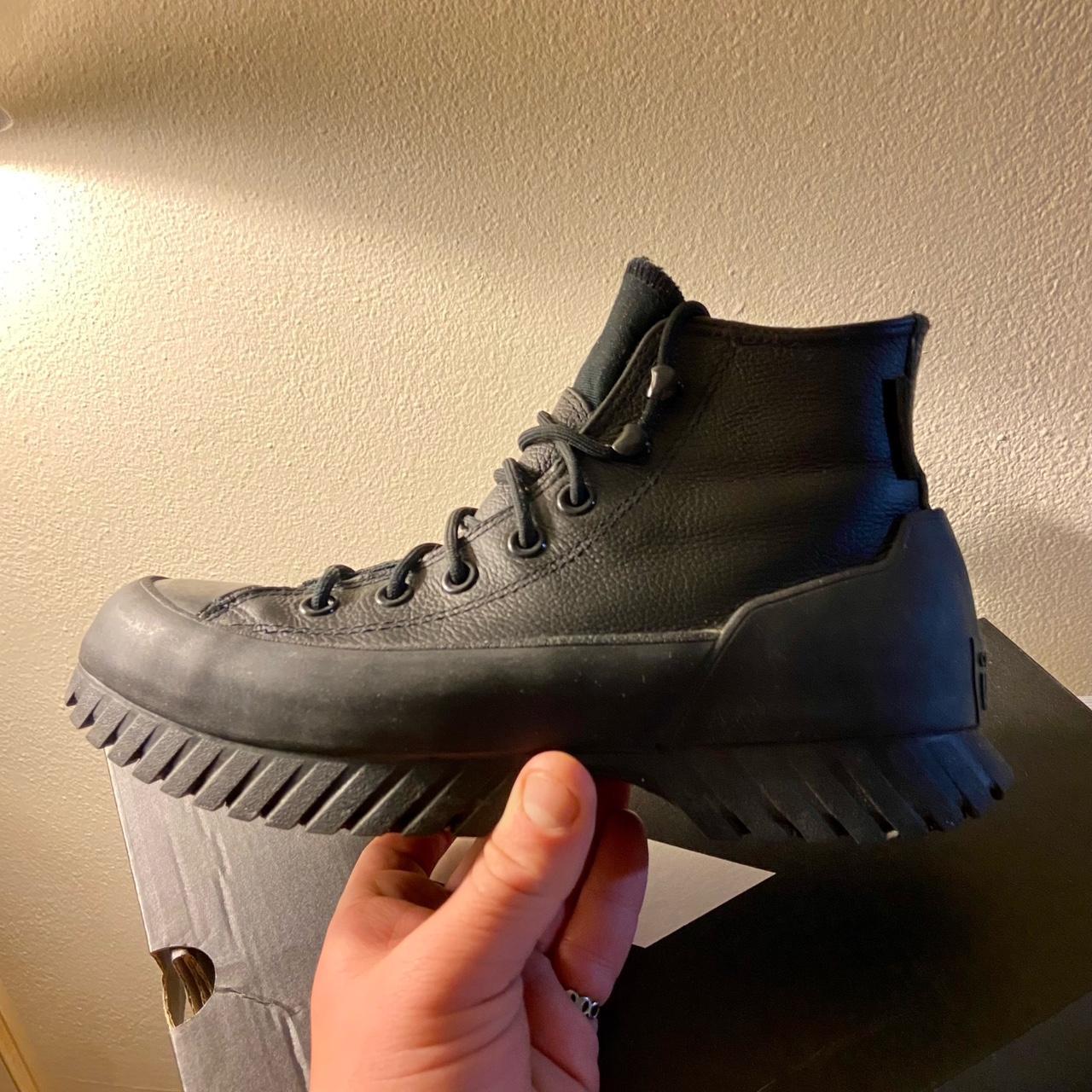 Converse Women's Black Boots | Depop