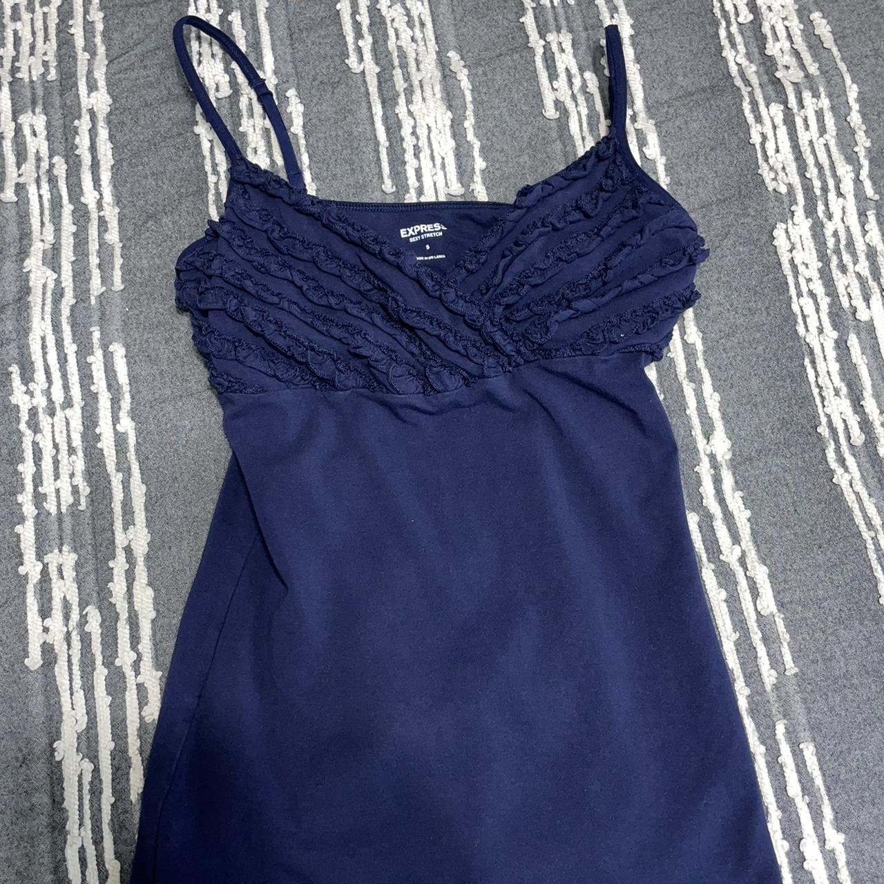 Express navy blue cami size small - Depop