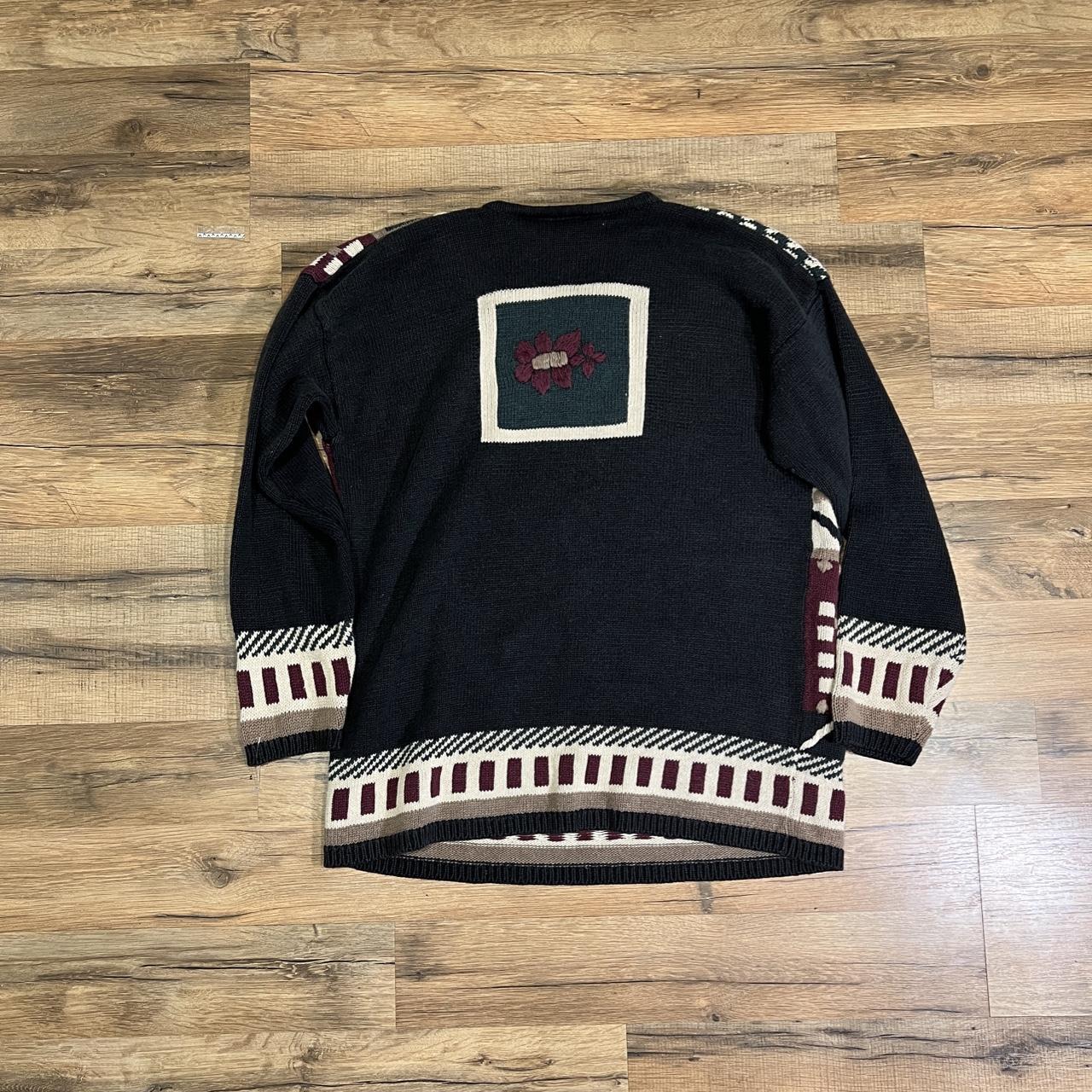 90s women’s pasta sweater. Beautiful knitting and... - Depop