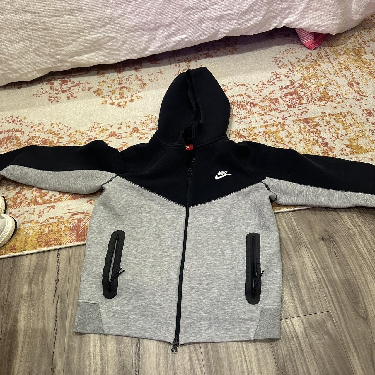 two toned Nike tech hoodie size medium #niketech... - Depop