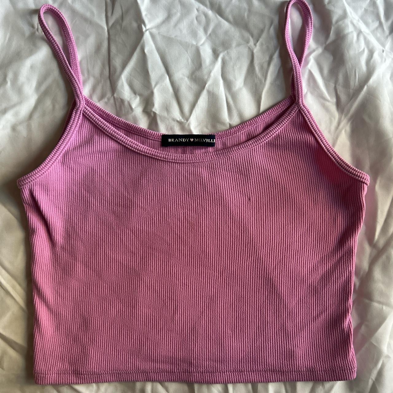 Cute pink crop top - Depop
