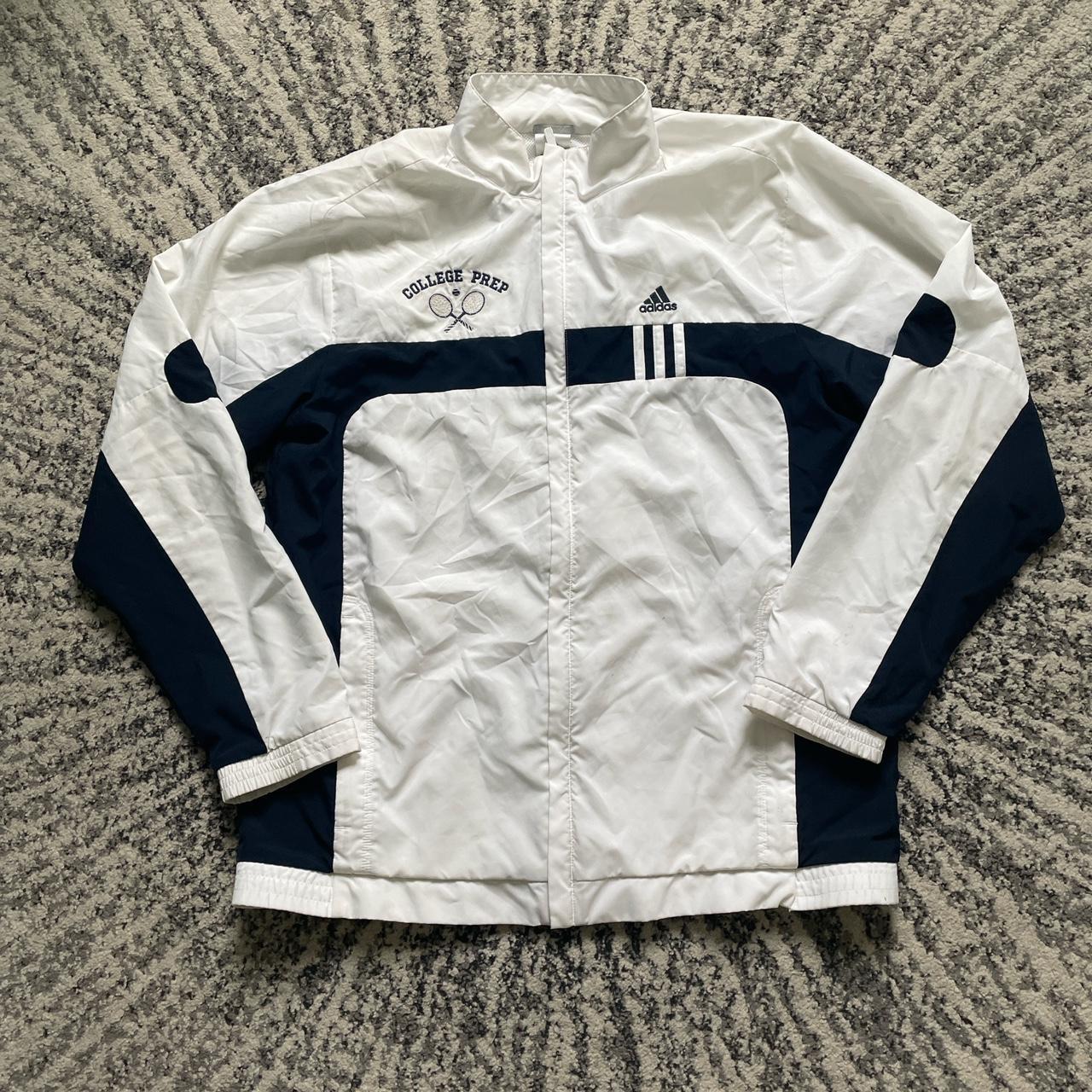 College Prep Adidas Jacket Windbreaker Medium -... | Depop
