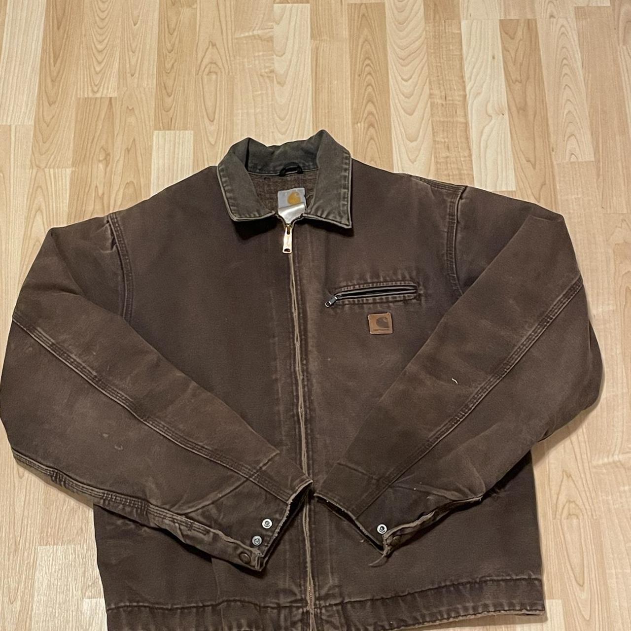 Vintage Carhartt Detroit blanket lined jacket Super... - Depop