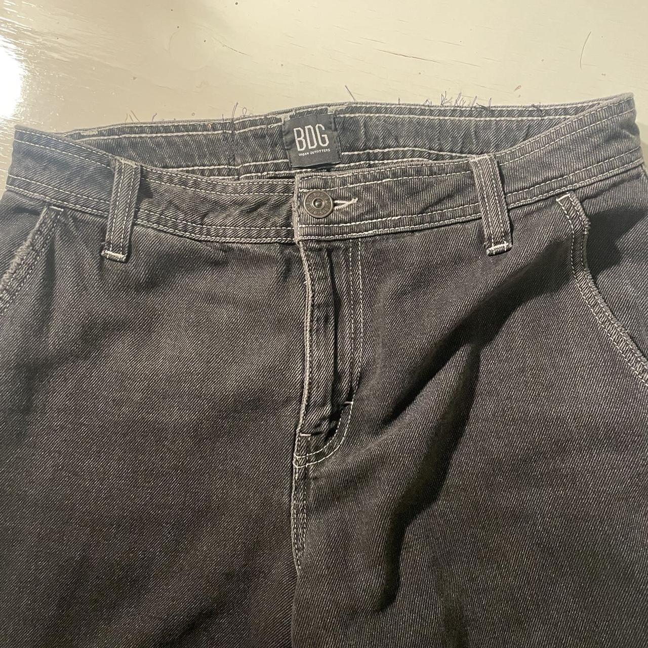 BDG jeans black cargo pants W30 L28 only been worn... - Depop