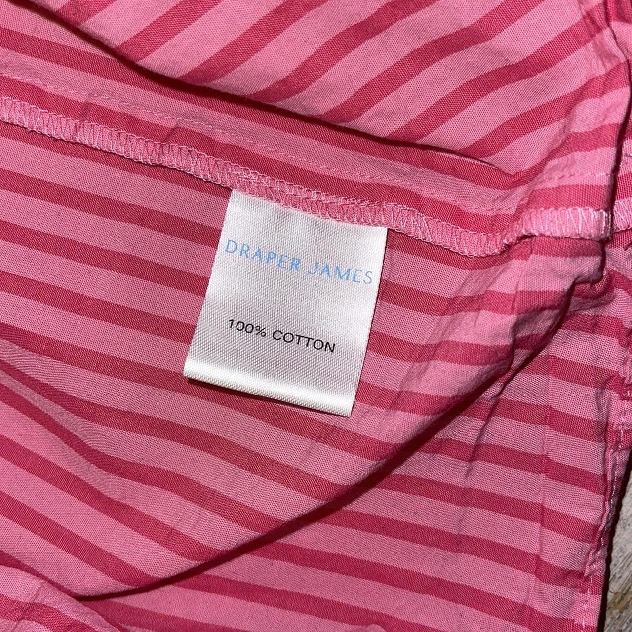 EUC Draper James Pink Striped Smocked Kimberly MIDI... - Depop