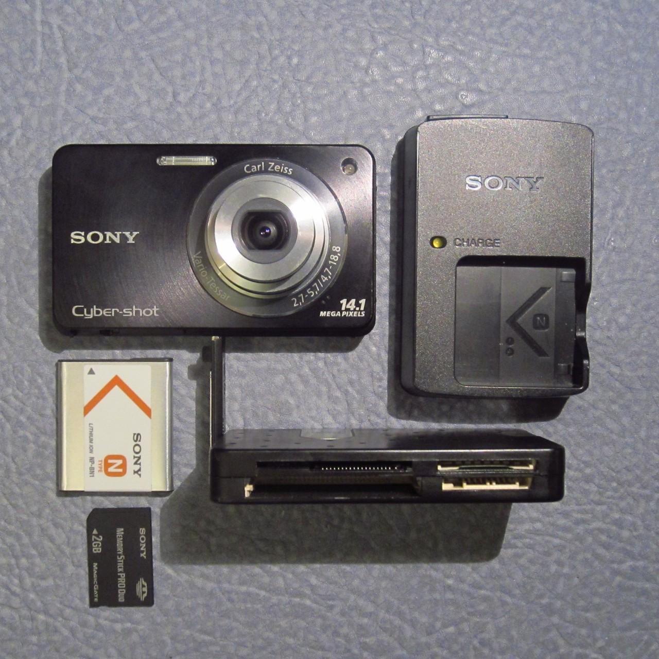 SONY DSC - W360 Cyber-Shot steell / black Compact... - Depop