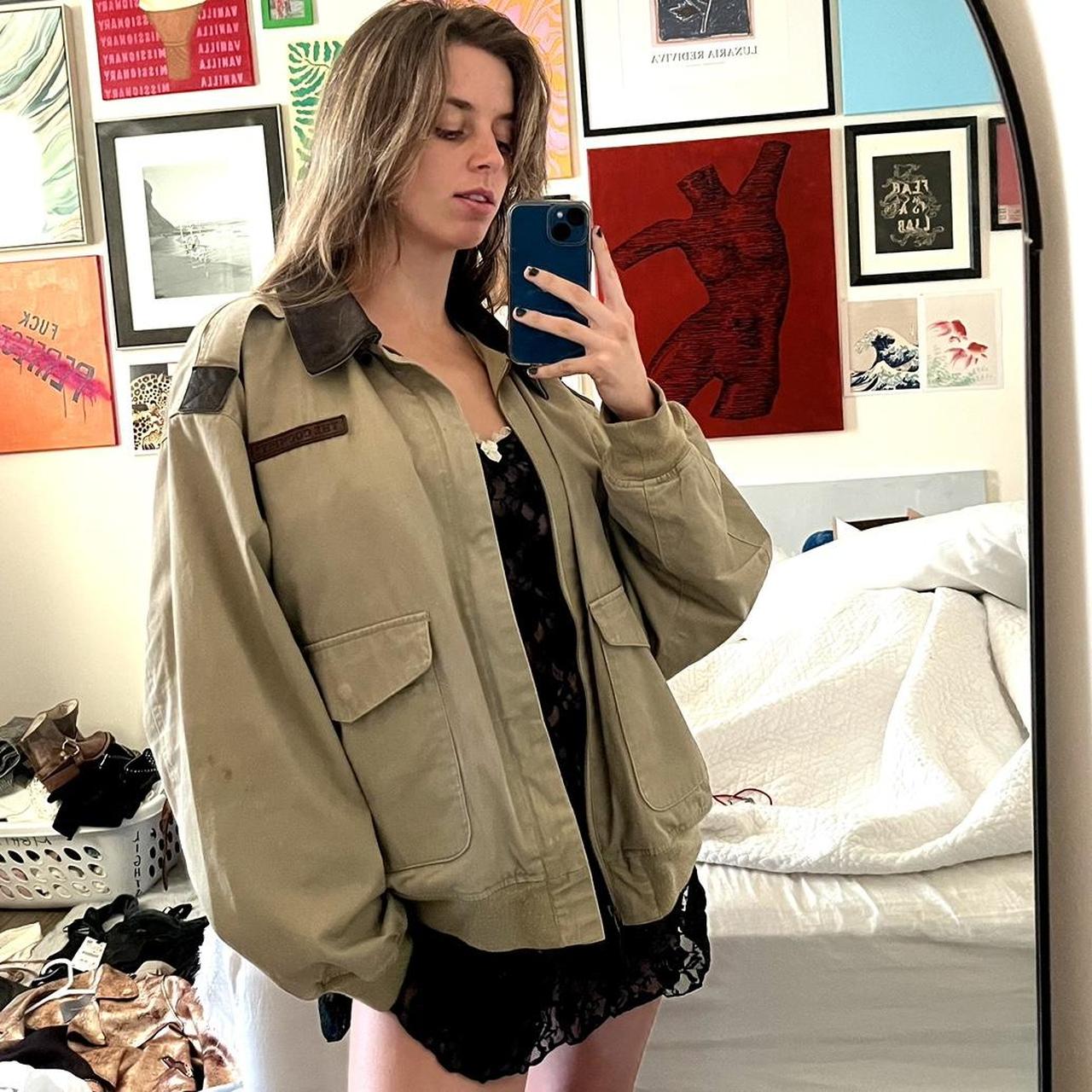 Wilson’s Leather Men's Tan and Brown Jacket | Depop