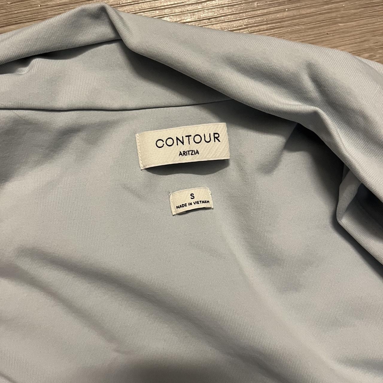 Aritzia contour flourish top in cruise blue, an icy... - Depop