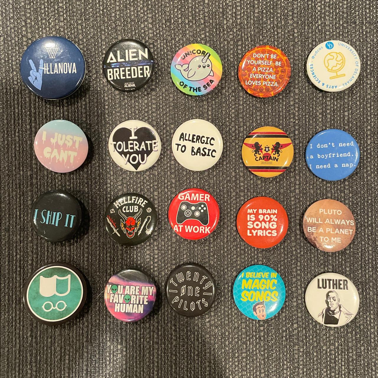 15 assorted pins - Depop