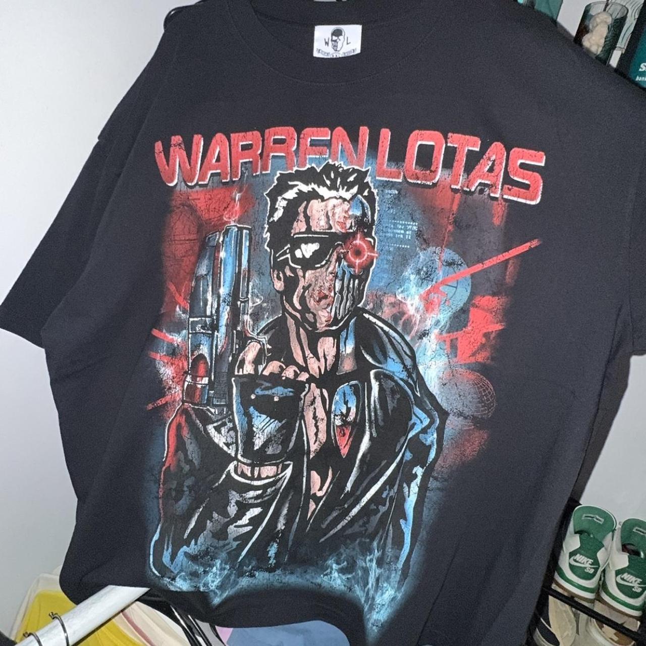 Black Terminator Warren Lotas Medium Weight Tee OPEN... | Depop