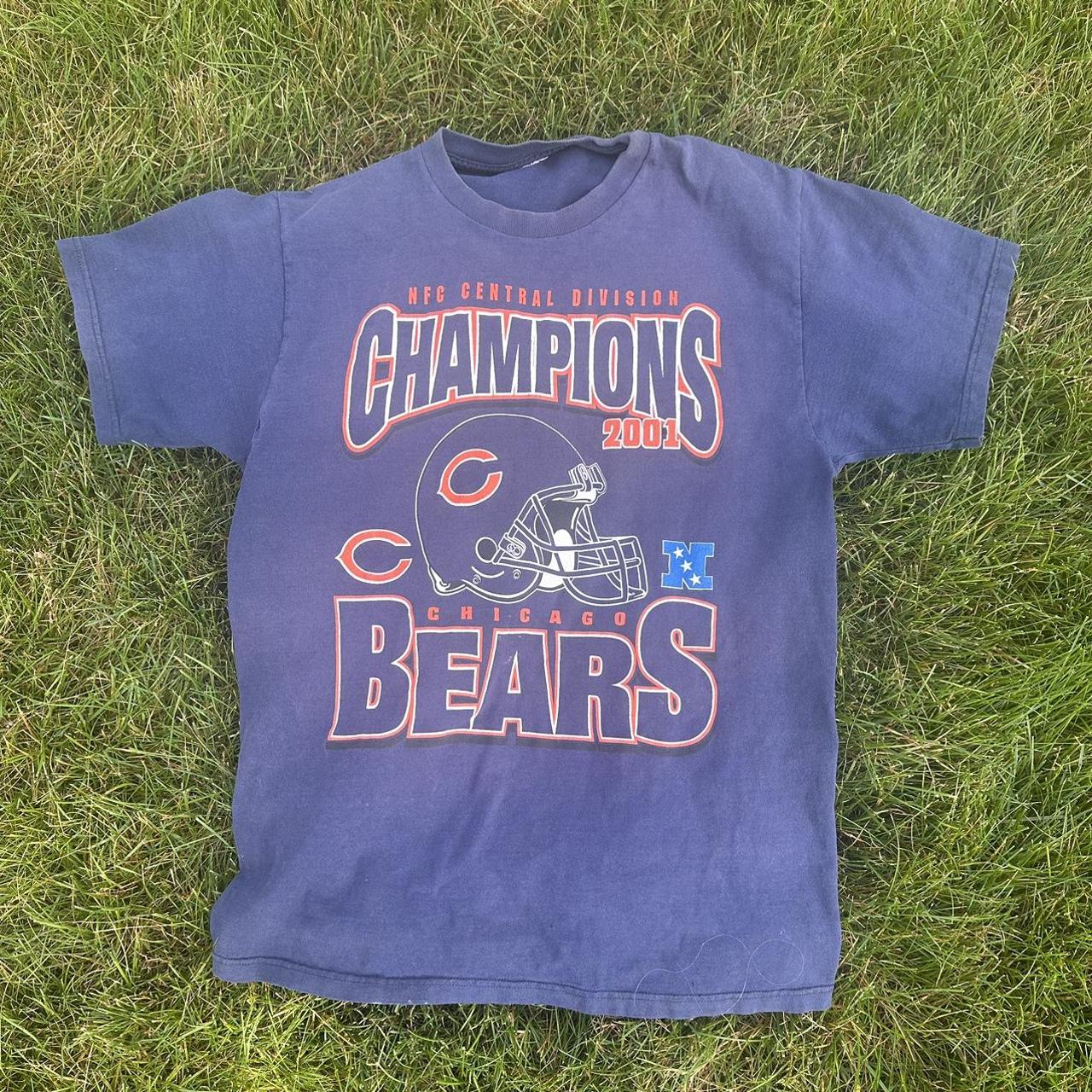 Sick 2001 Chicago Bears NFC championship tee in... - Depop