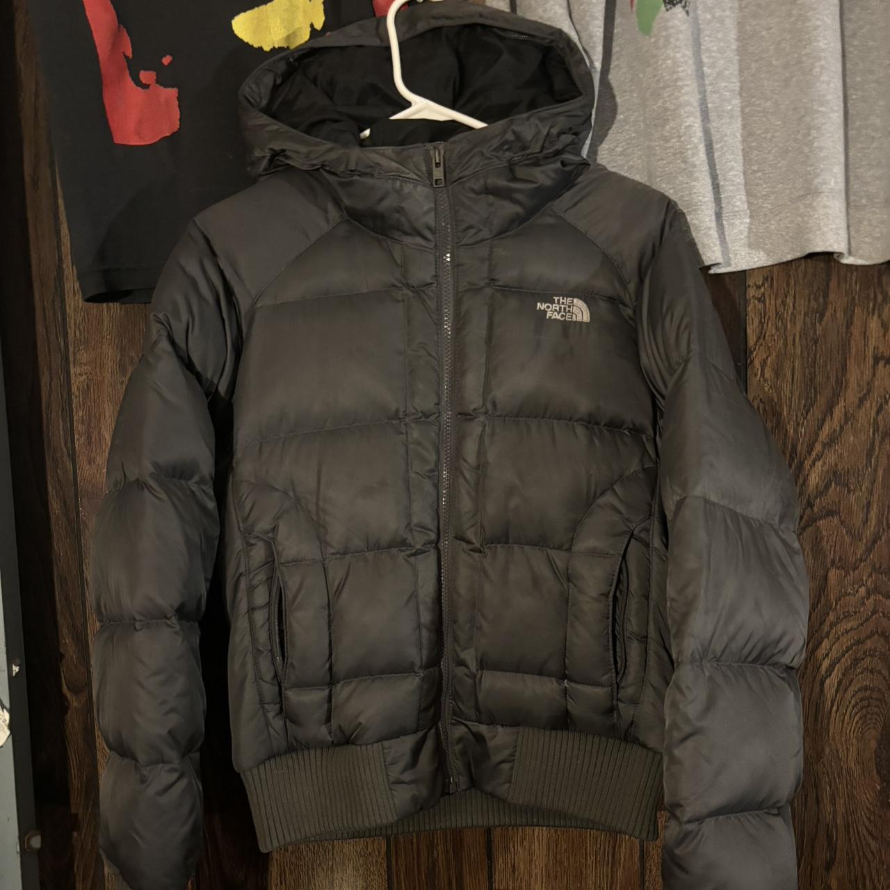 The North Face 550 down cropped jacket size Women’s... - Depop