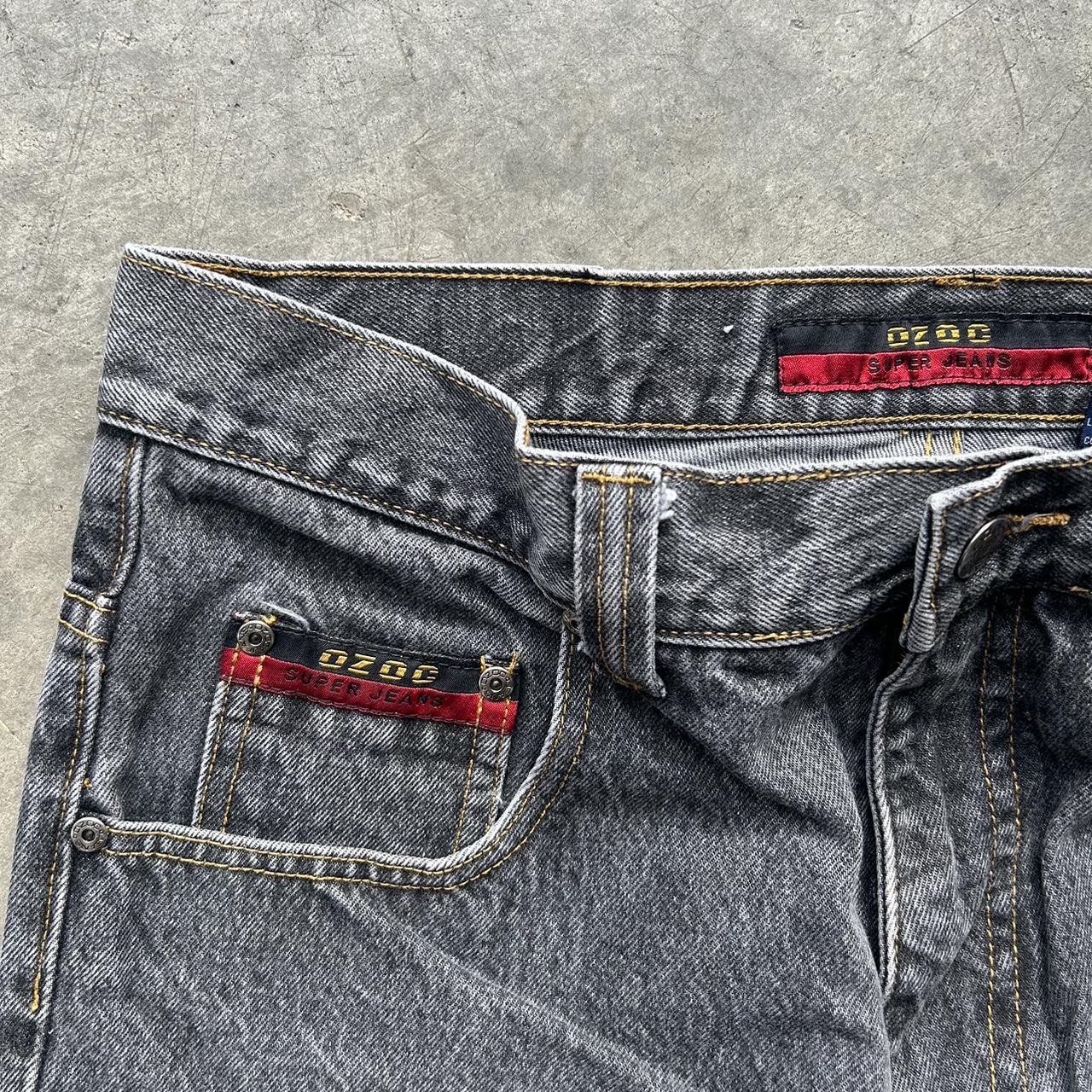 Vintage Y2K Ozoc JNCO Style Baggy Jeans Black Good... - Depop