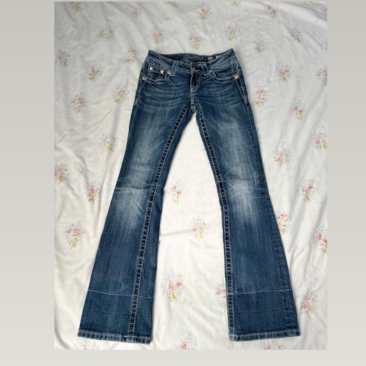 Miss me Angel Wings Low rise Boot cut jeans... - Depop