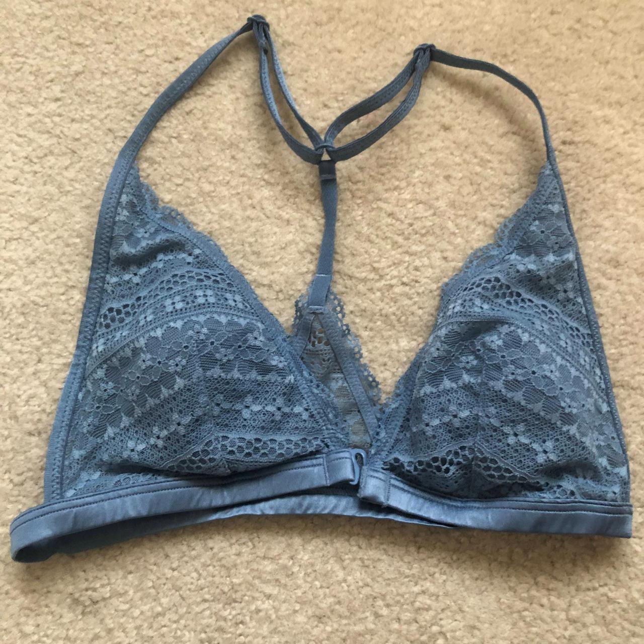 Body by Victoria's Secret Light Blue Lace Racerback... - Depop