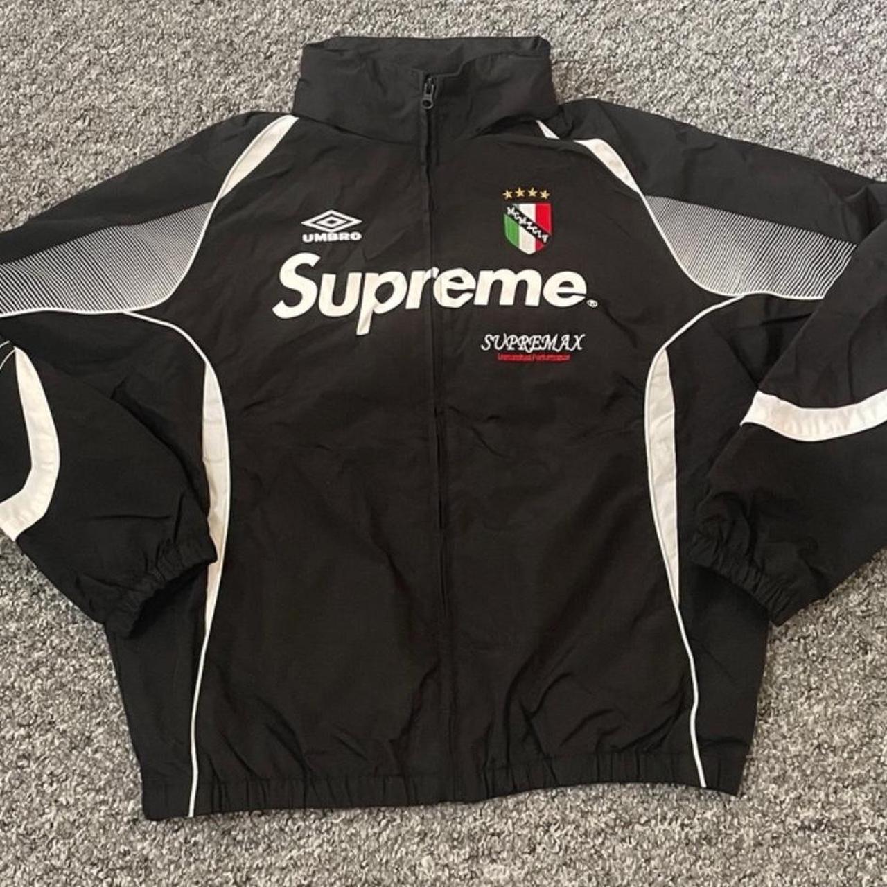 Supreme X umbro windbreaker top only worn once with... - Depop
