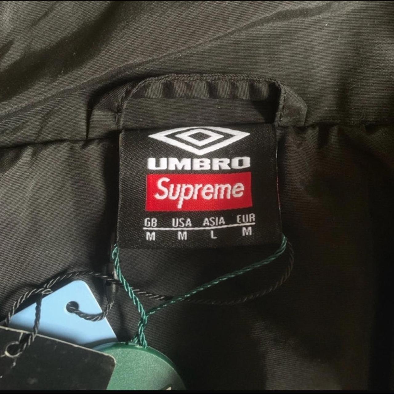 Supreme X umbro windbreaker top only worn once with... - Depop