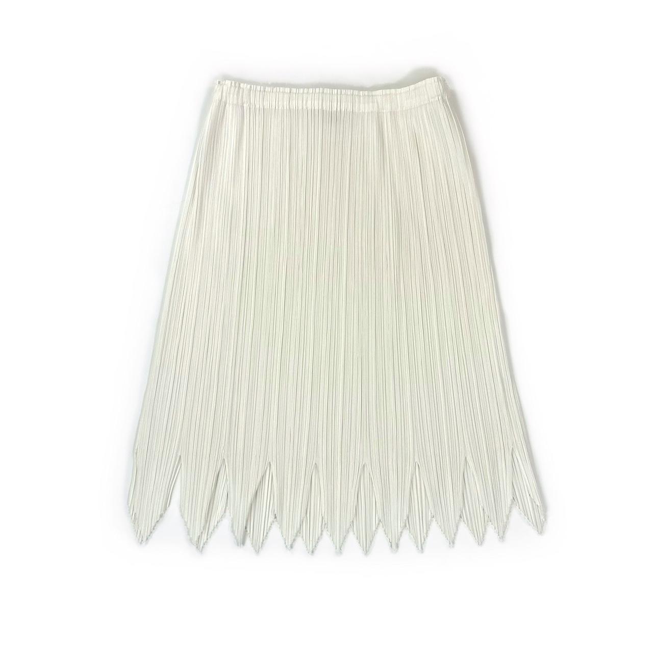 Pleats Please Issey Miyake jagged hem skirt, size... | Depop