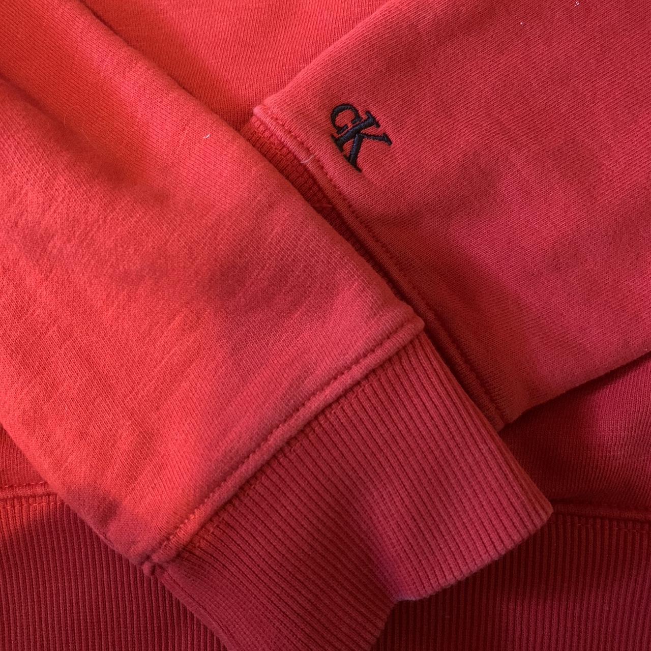 Really nice bright red Calvin Klein jumper. Has been... - Depop