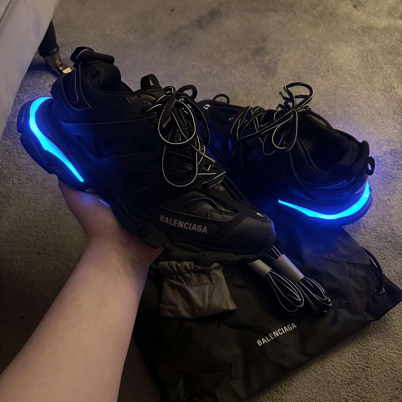 Black LED Track Runners Brand new never worn, comes... - Depop